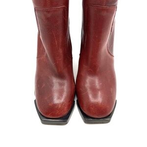 Jeffrey Campbell | Shoes | Jeffrey Campbell Red Tall Leather Heeled ...